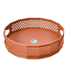 360° Rotating Storage Rack Bathroom Toiletries Storage Rack Kitchen Edibles Oil Seasoning Bottle Storage Tray Fruit And Vegetable Storage Tray Rotatable Storage Tray Lids Storage (D, One Size)