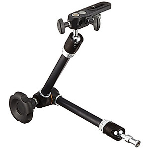 Manfrotto 244 Variable Friction Magic Arm with Camera Bracket - Replaces 2929,Black
