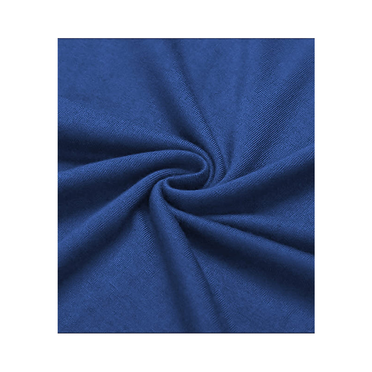 Summer Casual Royal Blue Empire Waist Dresses for Women 2025 Trendy Ladies Spring Cute 1/2 Half Sleeve Scoop Neck Work Vacation Modest Elegant Knee Length Tunic Dress L