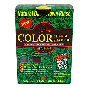 Deity Shampoo Color Change Kit Natural Herbal 2N1 Dark Brown