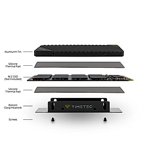Timetec Internal M.2 SSD Heatsink Compatible for PS5, PC Desktop