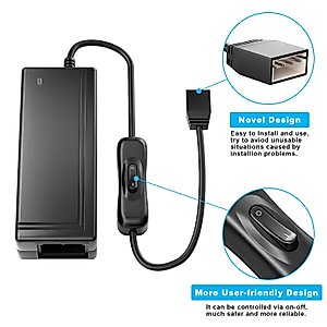 AGPTEK® SATA/PATA/IDE Drive to USB 2.0 Adapter Converter Cable for Hard Drive Disk HDD 2.5" 3.5", Compatible with USB 1.1/2.0/3.0, with External AC Power Adapter Included
