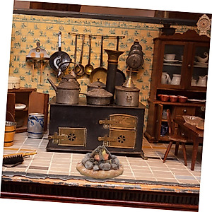 KONTONTY Synthetic Resin Campfire Ornament Fire Model Ornament Pit Pretend Campfire