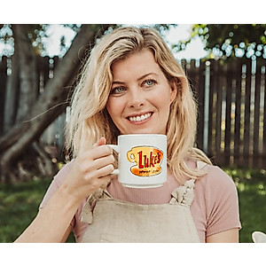 Gilmore Girls Luke's Diner Single Stackable Ceramic Mug | Coffee Cup For Espresso, Tea, Cocoa | Holds 13 Ounces