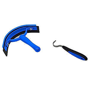 Premium Horse Grooming Kit | 9 Piece Durable Hair groomer Brush Set. Perfect Horse Gift For Beginners or Professional (Blue)