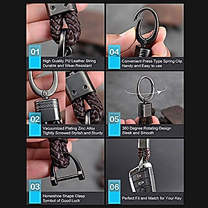 Compatible with fit for 2019 Chevrolet Silverado 1500 2500 HD 3500 HD, 2019 GMC Sierra 1500 2500 HD 3500 HD 5 Buttons HYQ1EA Leather Case Key Fob Cover Keyless Remote Start Control Holder Protector