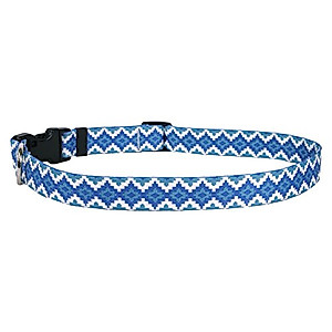 Yellow Dog Design Aztec Storm Dog Collar Fits Neck 14 to 20"/4" Wide, Medium 3/4" Wide