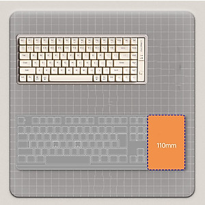 Cmokifuly GK85 Wired Mechanical Keyboard,Bulit-in Noise-Absorbing Pad MDA Profile Keycaps Mechanical Linear Switches Keyboard for Mac/Win System Gaming Keyboard (White)