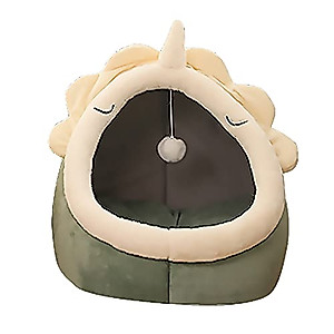 ZLXDP Removable Dragon Shaped WashableCat Beds Indoor Detachable Semi-Closed Pet House Kennel Nest for Cats (Size : Medium)