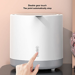 Portable Washing Machine, 2 in 1 6L Mini Washer and Spin Dryer with Drain Basket and Blue Lighting, Compact Laundry Machine Automatic Washing Machine for Underwear for Apartment RV (US Plug)