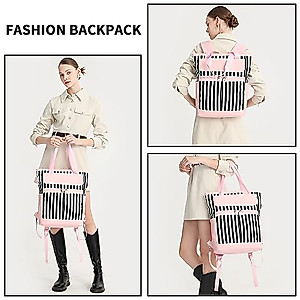 seyfocnia Laptop Backpack for Women,Teacher Backpack Tote Backpack Computer Backpack Travel Casual Backpack with USB Charging Port Work Bag Fits 15.6 Inch Laptop