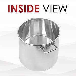 Concord Cookware Stainless Steel Stock Pot Cookware, 40-Quart