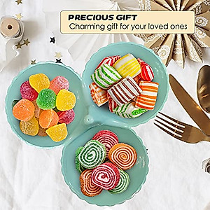 3 Compartment Serving Dishes| 3pcs Bowl Set For Entertaining |Relish Dish Tray For Fruits, Chips, Snack, Dessert Display