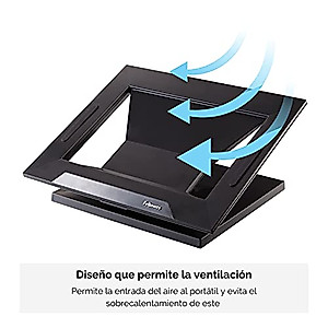 Fellowes Designer Suites Laptop Riser, Black (8038401)