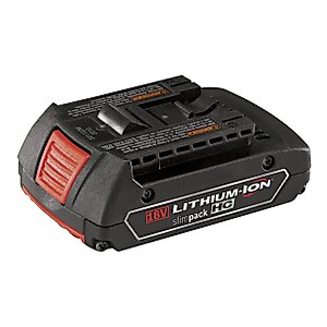 Bosch BAT610G 18-Volt Lithium-Ion HC (High Capacity) 1.5Ah Lithium-Ion Slim Pack Battery with Fuel Gauge