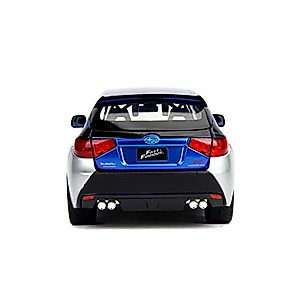 Jada Toys Rubber Tires 1:24 Fast & Furious - Brian's Subaru Impreza WRX STI, Blue (99514)