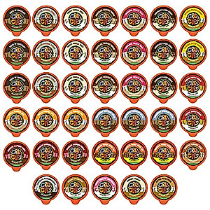 Crazy Cups Flavored Decaf Coffee, for the Keurig K Cups Coffee 2.0 Brewers, Variety Pack Sampler, 40 Count