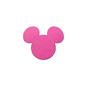 100 Pieces 2inch Minnie head inspired confetti Boy or Girl Baby Shower Mouse Confetti First Birthday Supplies Decorations Table Decor (Hot Pink Black White)