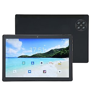 10.1 Inch Tablet, FHD Touch Screen 5G WiFi Tablet PC with 3 Card Slots for Android12, 8GB RAM 256GB ROM, Octa Core Type C 4G LTE Tablet with Dual Camera for Office Game Travel