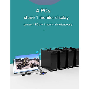 MT-VIKI 4 port VGA Switch Video Selector Switcher Box (4 input 1 output)