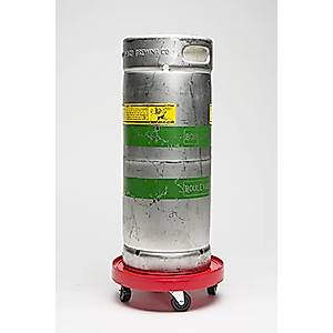 Slim Beer Keg Dolly Sturdy Rolling Cart for Keg Transportation and Storage of Slim Quarter Barrel Kegs