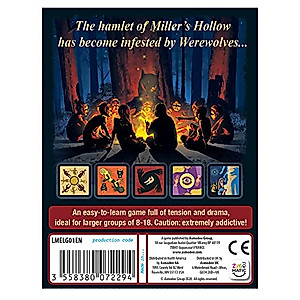 Zygomatic Werewolves of Miller's Hollow Social Deduction Party Game - For 8-18 Players Ages 10+, 30 Minute Playtime