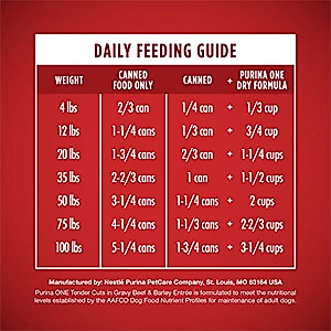 Purina ONE Tender Cuts in Gravy Beef and Barley Entree in Wet Dog Food Gravy - (12) 13 oz. Cans