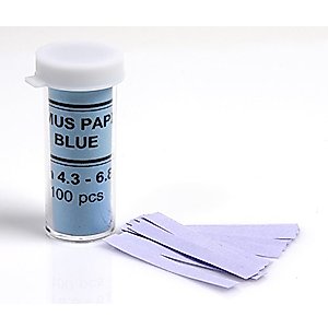 Blue Litmus Test Paper Acid Indicator 100 Strips