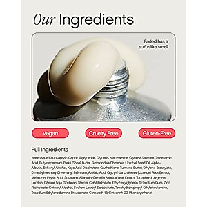 Topicals Faded Brightening and Clearing Serum | Reduces Discoloration, Post-Blemish Marks, Scars and Spots | Contains Kojic Acid and Niacinamide | Dermatologist-tested, Vegan, Cruelty-Free (0.5 Fl Oz)