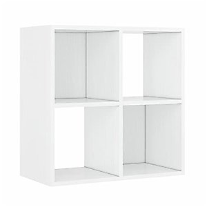 WAHEY Bookcase, 4 Cube Open Storage Organizer Display Bookshelf, HOFB006