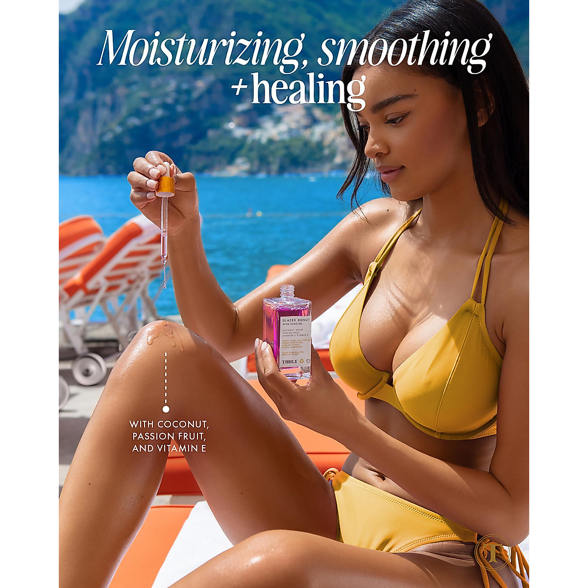 Truly Beauty Glazed Donut After Shave Oil - Razor Bumps Treatment for Women, Razor Bump and Ingrown Hair Treatment for Bikini Area - 3.1 OZ