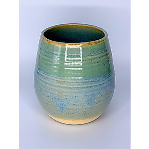 Wine Cup, Wine Glass, in Blue and Green