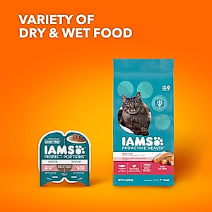 IAMS Proactive Health Adult Indoor Weight & Hairball Care Dry Cat Food with Salmon, 7 lb. Bag
