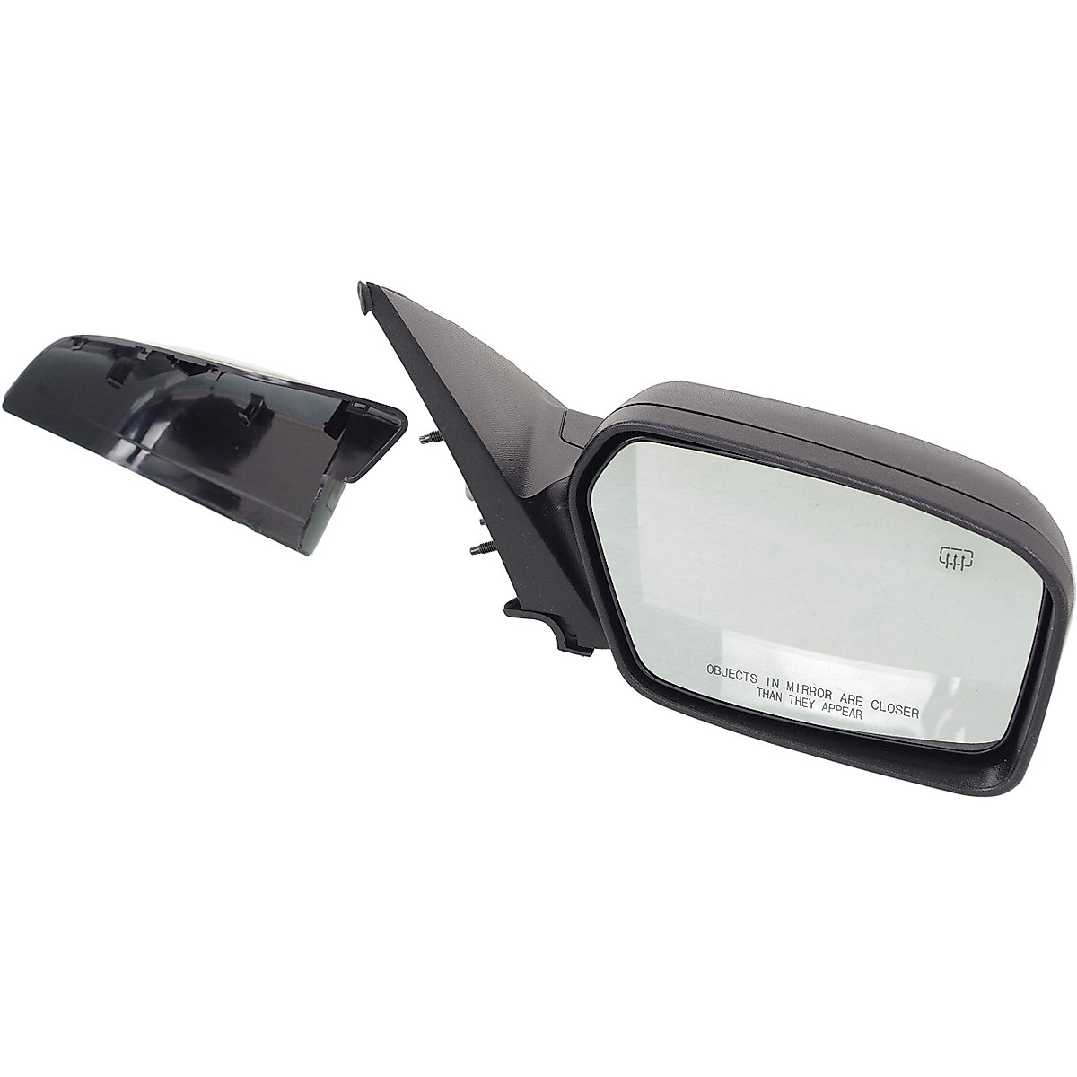 Kool Vue Right Power Heated Door Mirror Compatible With Ford Fusion 2006-2012 With Puddle Lamp with 2 Caps