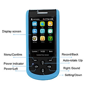 Viatom Handheld Pulse Oximeter for Adults, Up to 580 Hours of Storage Data Accurate SpO2 & Pulse Rate