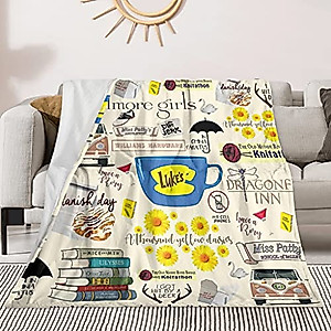 DMEBGUY Throw Blanket Gift, Soft Flannel Blanket for Woman Man Suitable for All Seasons Warm Blanket Home Decor for Sofa Couch Chair Bedroom 50x60