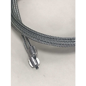 Garage Door Cables 1/8" Pair Torsion Spring (7ft, 8ft, 9ft, 10ft,11ft,12ft) (8 ft. Tall Door)