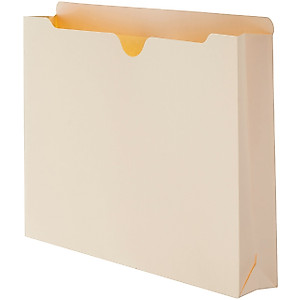 Amazon Basics File Folders Jacket, Reinforced Straight-Cut Tab, 2 Inch Expansion, Letter Size, Manila, 50-Pack - AMZ601