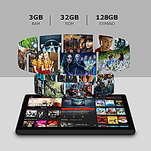 AAUB Tablets 10 inch Android Tablet, Octa-Core, 5G WiFi 1080P HD Touchscreen, 3GB + 32GB, 6000mAh Battery 13MP Dual Camera Smart Tablet PC, Bluetooth GPS 2023 New