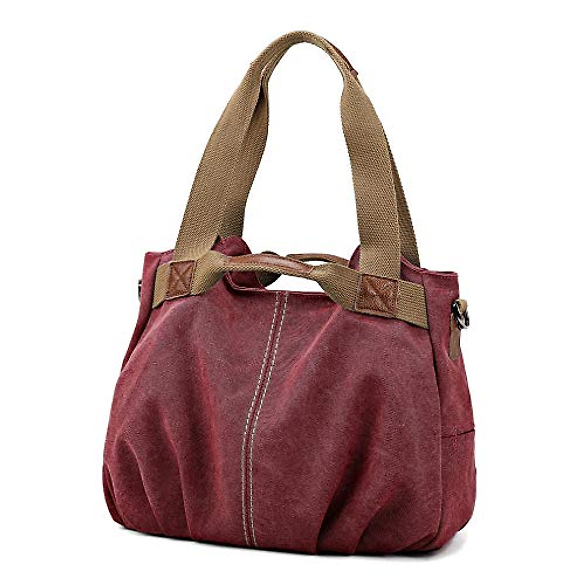 z-joyee Women's Ladies Casual Vintage Hobo Canvas Daily Purse Top Handle Shoulder Tote Shopper Handbag Satchel Bag