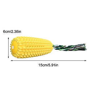 Rubber Chew Dog Toys, Dog Chew Toys, Puppy Toothbrush Clean Teeth Interactive Corn Toys, Dog Toys Aggressive Chewers Meduium Large Breed, Corn Dog Toy