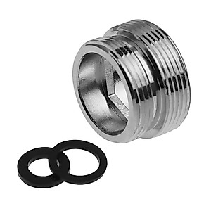 Faucet Water Aerator Adapter, Brass Tap Water Filter Aerator Connector, 24mm to 22mm NPT Thread Adapter (Male to Male)