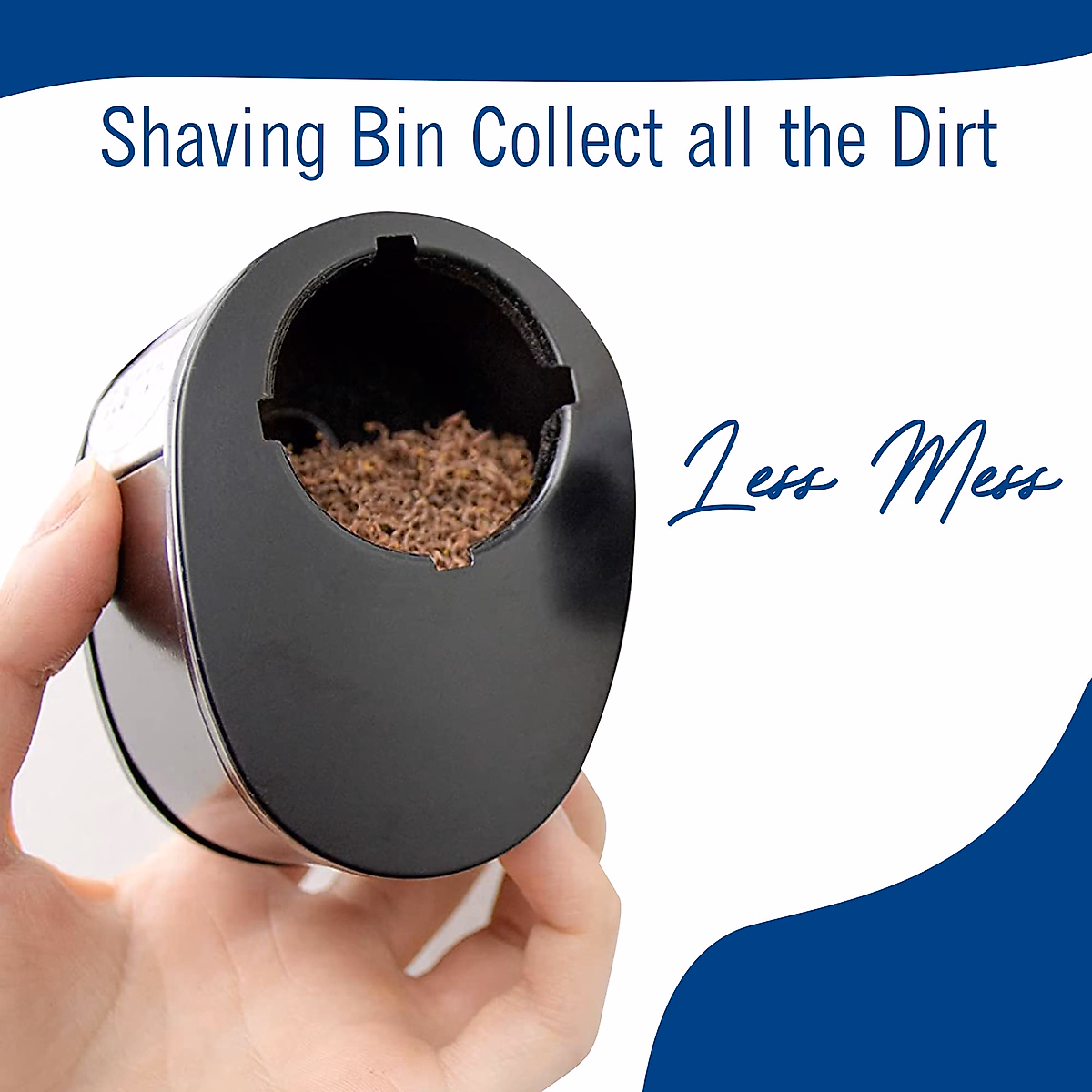 Pencil Sharpener Manual, Desktop Manual Pencil Sharpener - Desktop and Wall Mount Pencil Sharpeners Heavy Duty, Silver 8 Sizes Holes