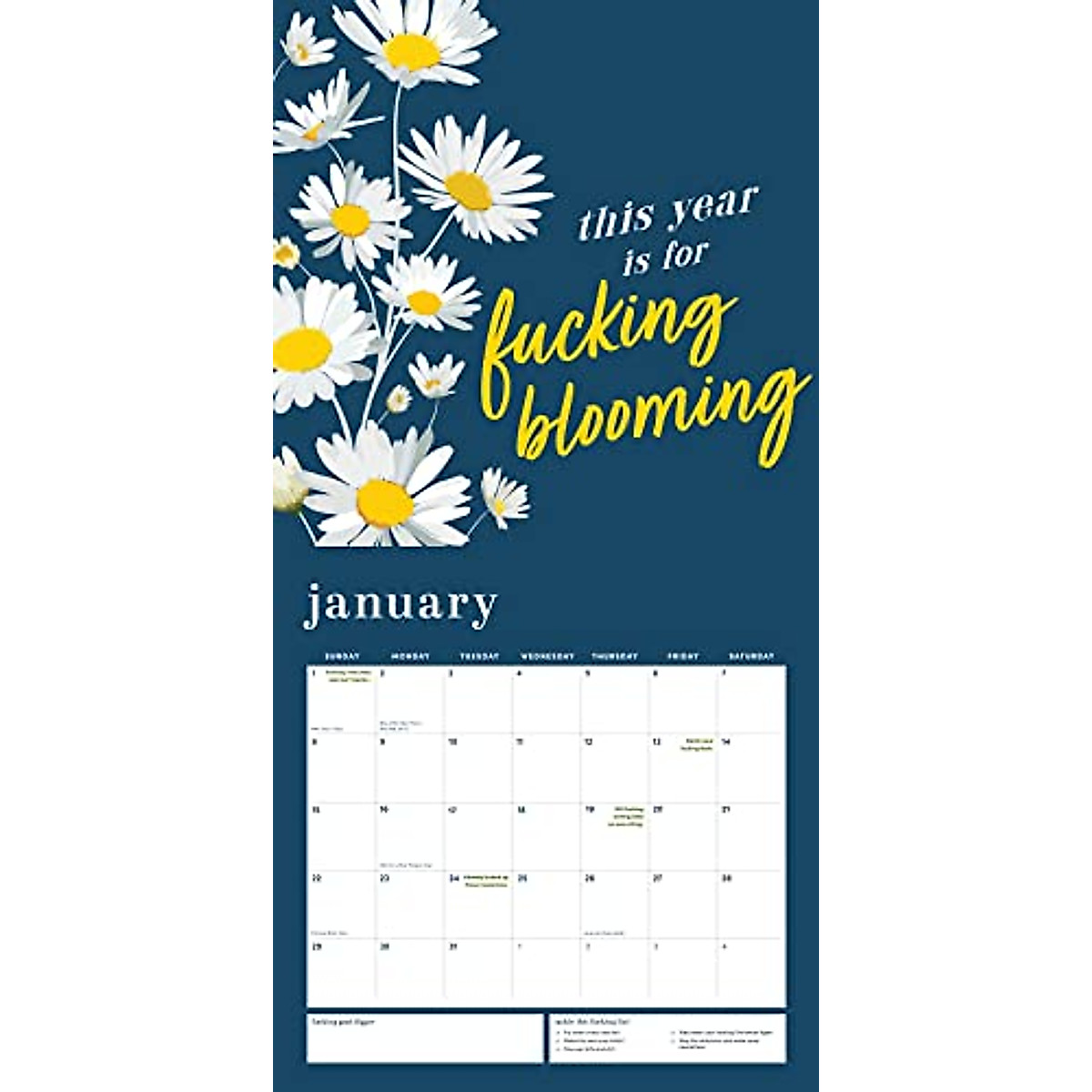 2023 She Believed She Could So She F*cking Did Wall Calendar: Get Sh*t Done & Keep Persisting (Inspiring Monthly Calendar, White Elephant Gag Gift)