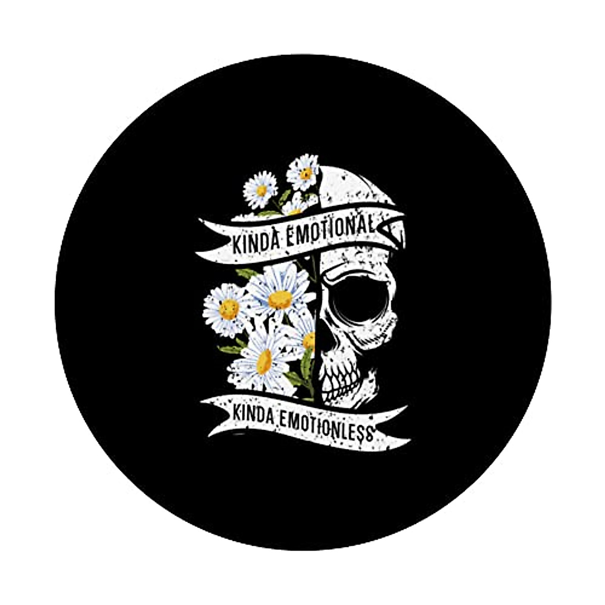 Kinda Emotional Kinda Emotionless Mental Health PopSockets Swappable PopGrip