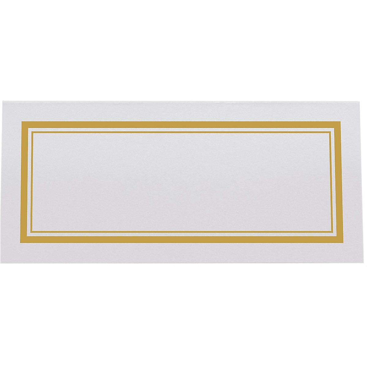 Double Line Border Printable Place Cards, Gold (Choose Color), Set of 60 (10 Sheets), Laser & Inkjet Printers - Wedding, Party, Dinner, and Special Events - Made in the USA