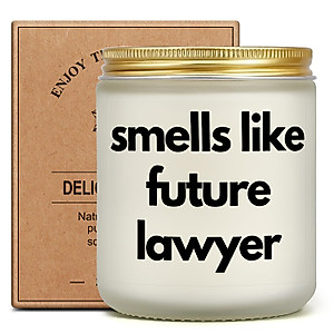Gifts for Law Students, Law School Essentials, Law School Graduation Gifts, Funny Future Lawyer Gifts, Lawyer Gifts for Women Men, Bar Exam Gifts, Lavender Scented Candle