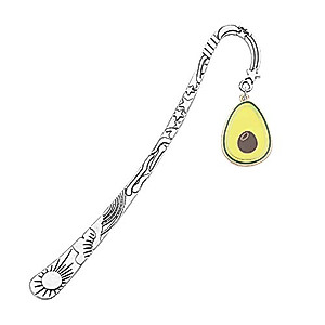 AKTAP Funny Avocado Bookmark Book Lovers Jewelry Bookworm Gift for Avocado Lover (Avocado Bookmark)
