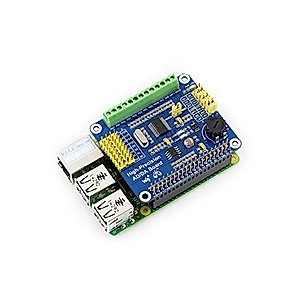 Waveshare High-Precision AD/DA Expansion Board for Raspberry Pi Series Boards/Jetson Nano Development