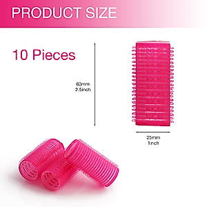 10 Pieces Self Grip Hair Rollers 25mm Small Hair Curlers For Short And Long Hair Salon Hairdressing Curler For Curling And Styling Hair Self Holding Diy Roller For Hair Grip (25mm)